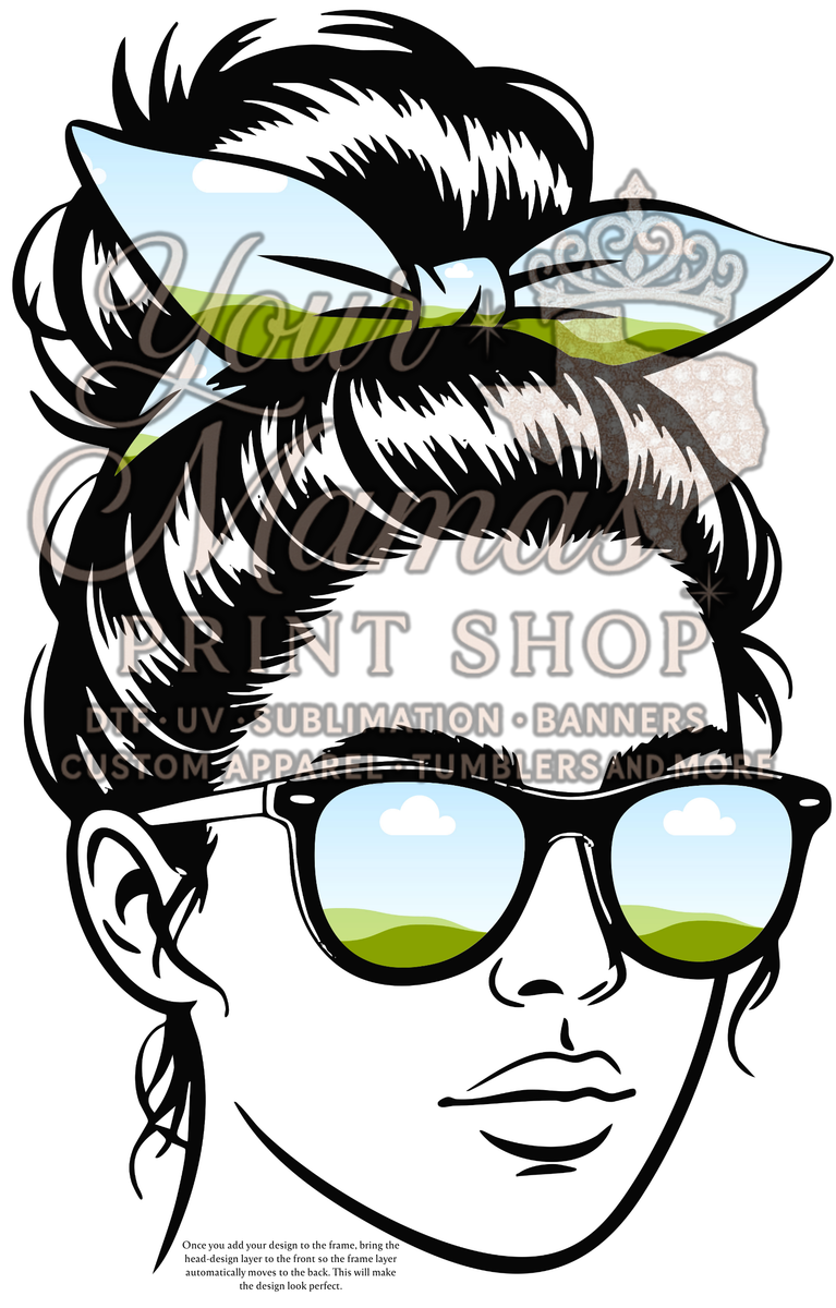 Editable Messy Bun Template – Mamas Print Shop